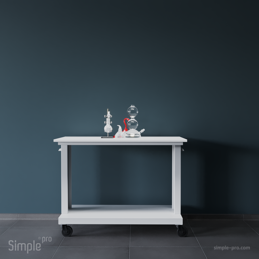 Стол лабораторный передвижной ЛК-1200 СЛП (столешница – Lab HPL, высота ...